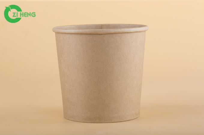 Durable Paper Gelato Cups With Lids , Hot Food Beverage Paper Food Cups ...
