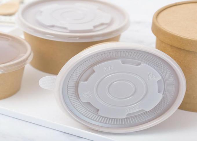 Strong Kraft Paper Bowls , Paper Soup Bowls Lined With Leak Proof Inner ...