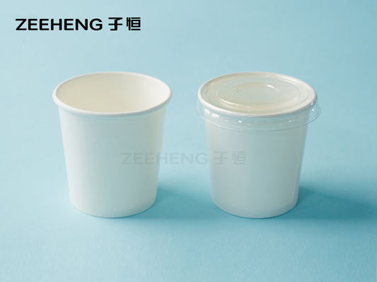 ZEEHENG Popular 4oz Portion Cup White Sample Condiment Paper Cups With Lids