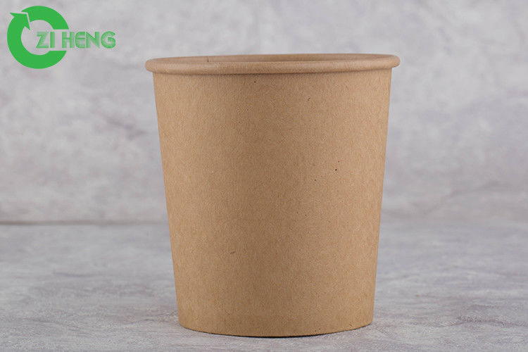 Food Grade Brown Disposable Paper Cups 480 ML Hard Strong For Water ...
