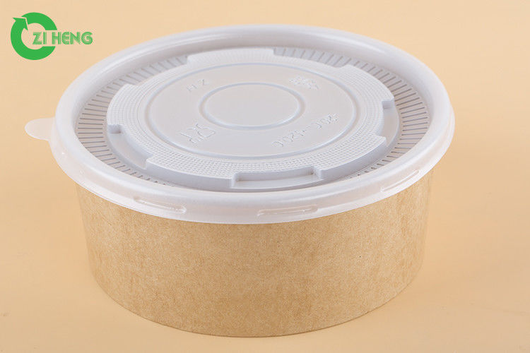 Non Absorbent Surface Paper Food Bowls Kraft 50 Oz For Take Out Food Order