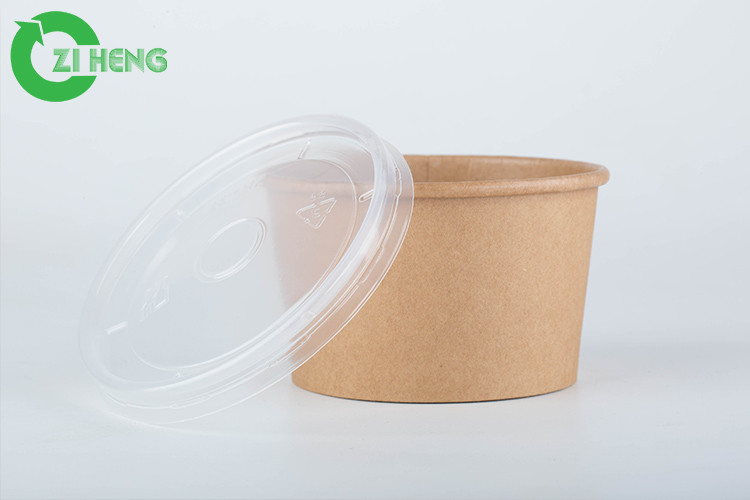 Environmentally friendly kraft disposable paper biodegradable 8oz soup ...