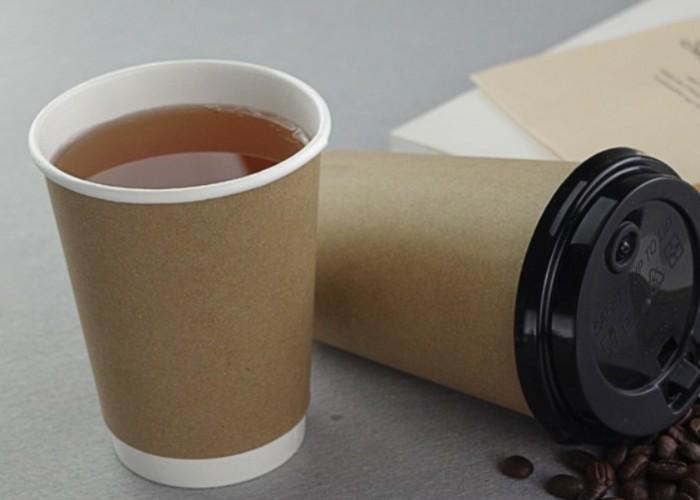 12oz Kraft To Go Paper Coffee Cups Suitable For Hot Foods Up To 220 ...