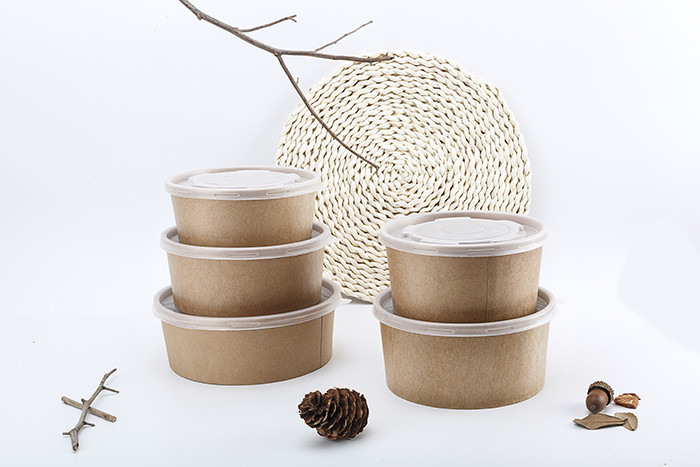 Disposable Paper Bowl Ice Cream Paper Cup Eco Friendly Food Grade Salad ...